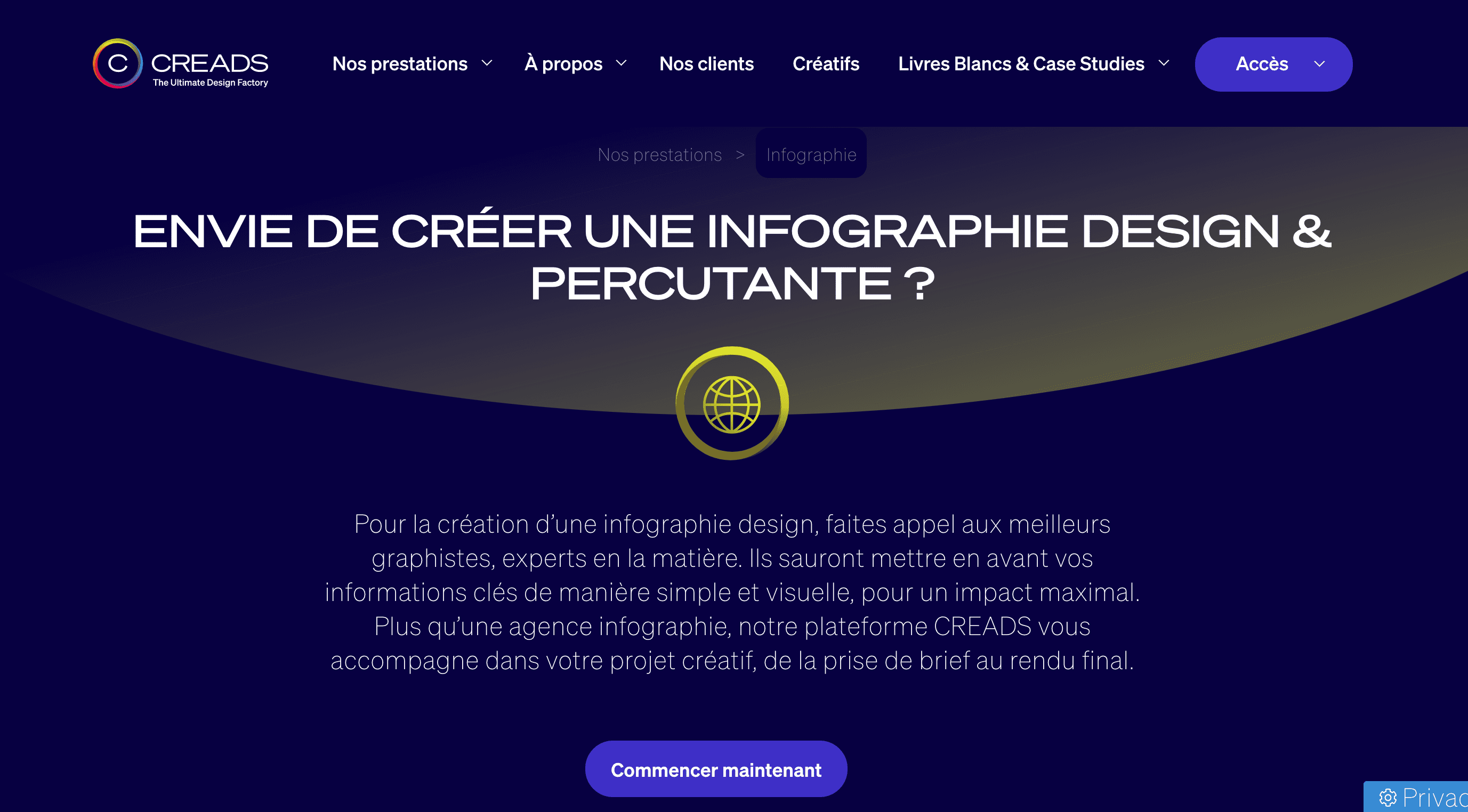 Création de vos infographies avec Creads