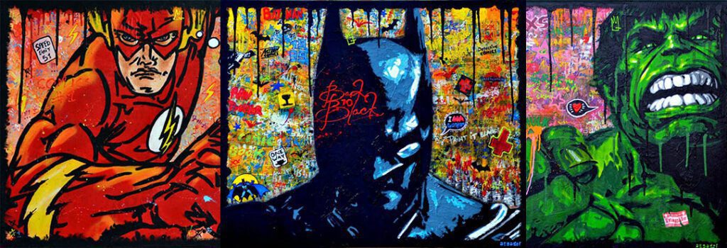 Argadol, l'artiste explosif qui revisite les super-héros